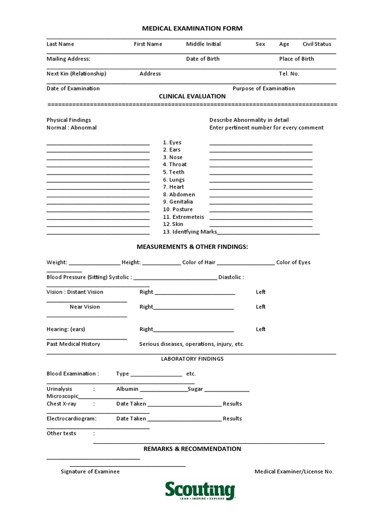 Medical Cert | PDF | Physical Examination | Human Diseases And Disorders