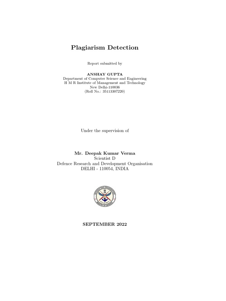 Plagiarism Check | PDF | Plagiarism | Computing
