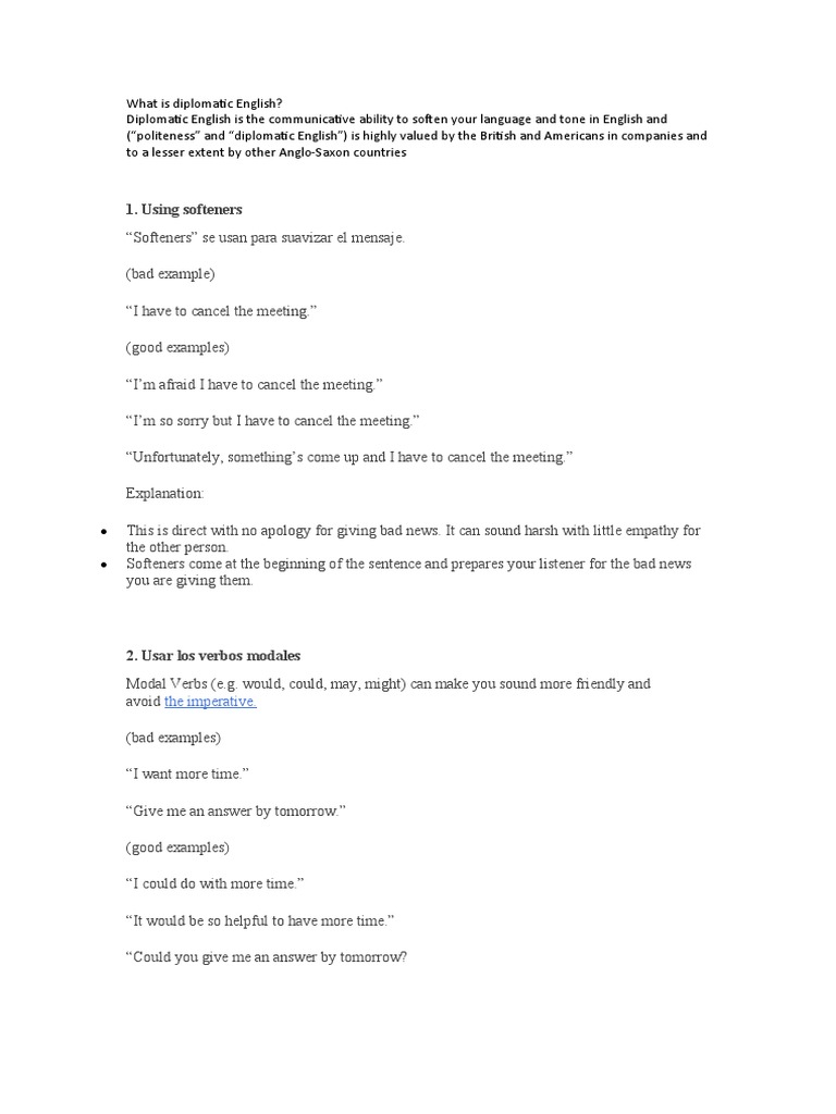 What Is Diplomatic English | PDF | English Language | Human Communication