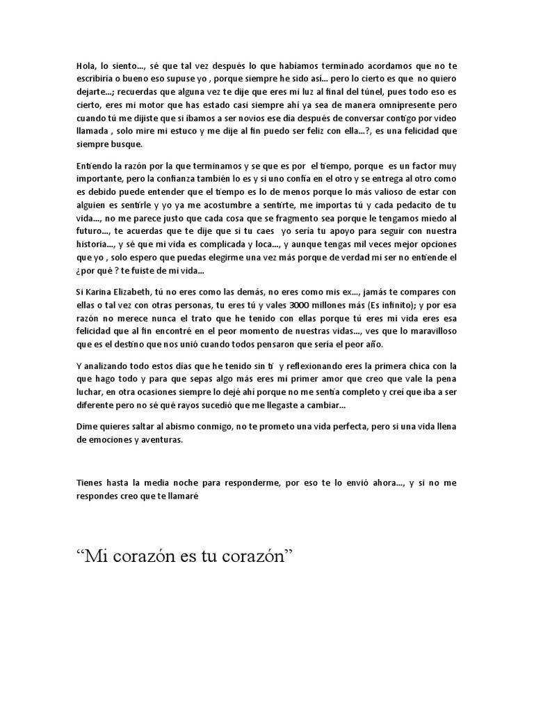 Mi Corazón Es Tu Corazón | PDF
