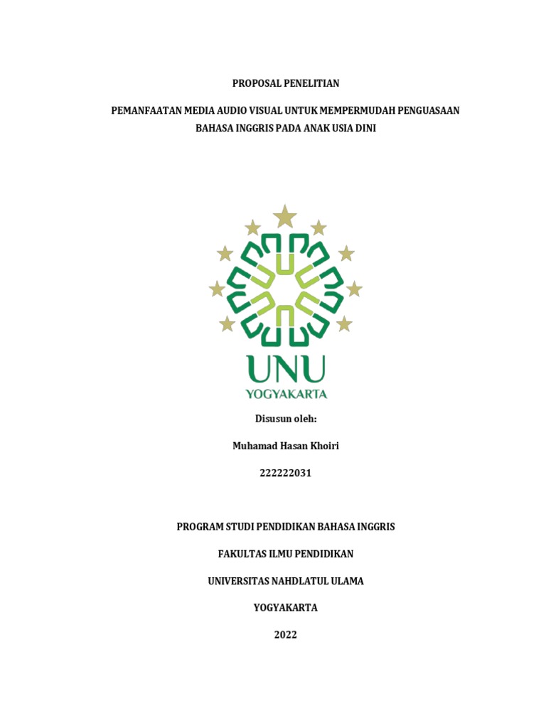 PROPOSAL PENELITIAN | PDF