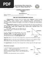 Trigonometric Ratios Lesson Plan for 9th Grade | PDF | Trigonometric ...