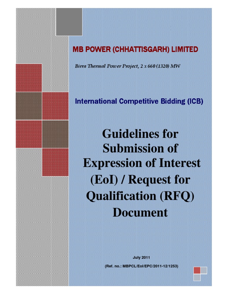 RFQ Epc | PDF | Request For Proposal | Manufacturing And Engineering