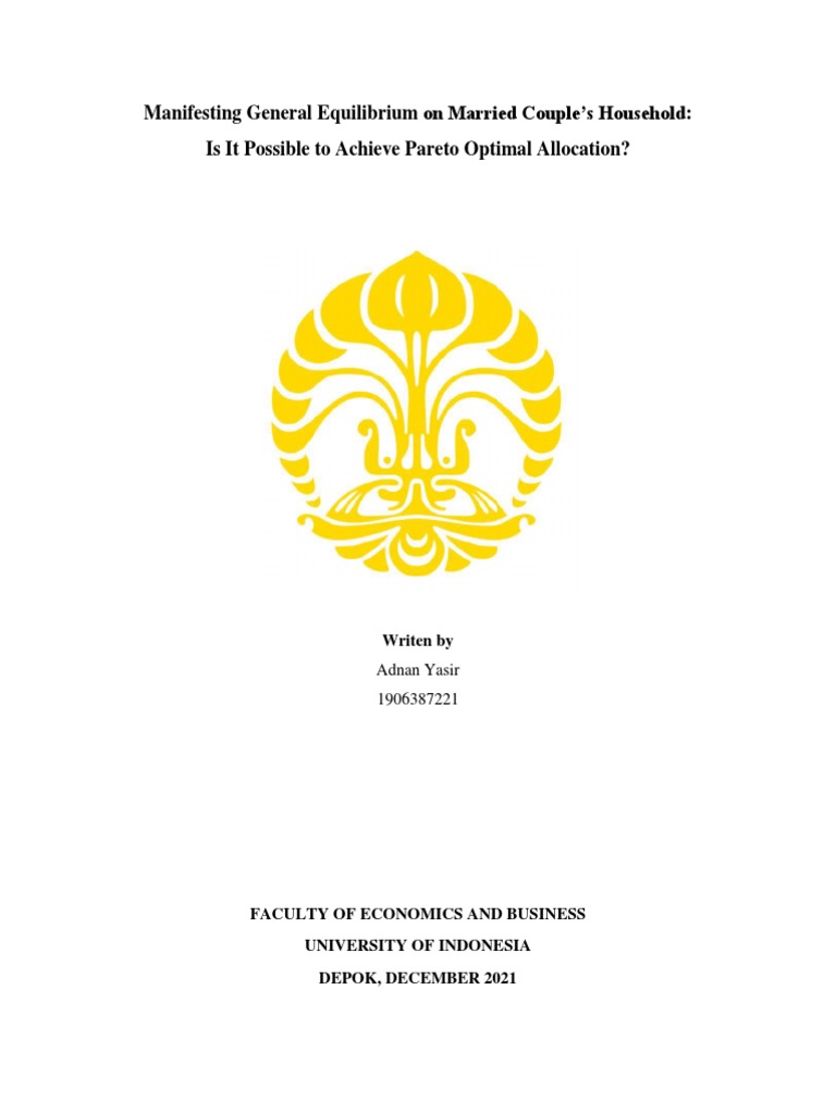 Paper Microeconomics 2 - Adnan Yasir - 1906387221 | PDF | Economic ...