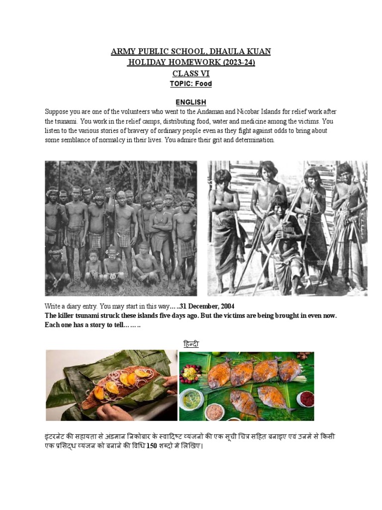 Class 6 Holiday Homework | PDF