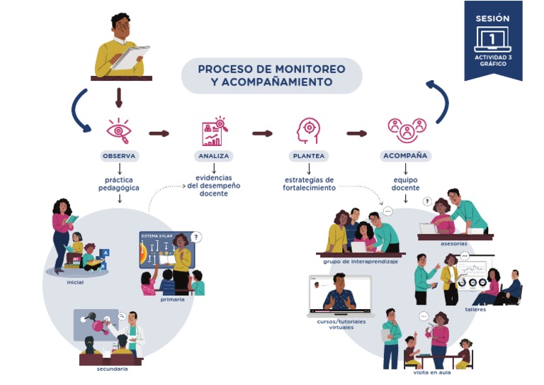Infografía de Proceso de Monitoreo y Acompañamiento | PDF