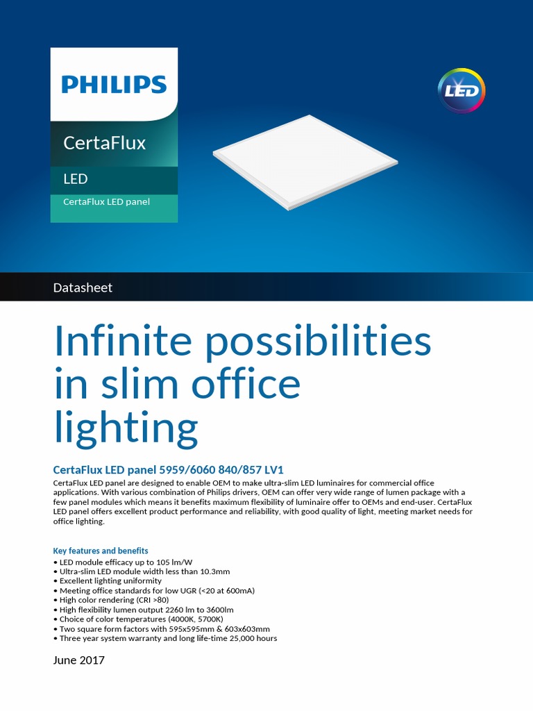 CertaFlux LED Panel 6060 X 30120 | PDF | Mains Electricity ...