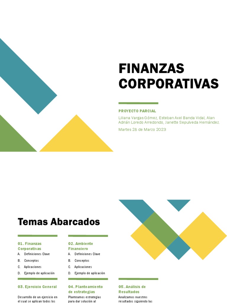 Finanzas Corporativas - Proyecto Final | PDF | Tasa interna de retorno | Flujo de caja descontado