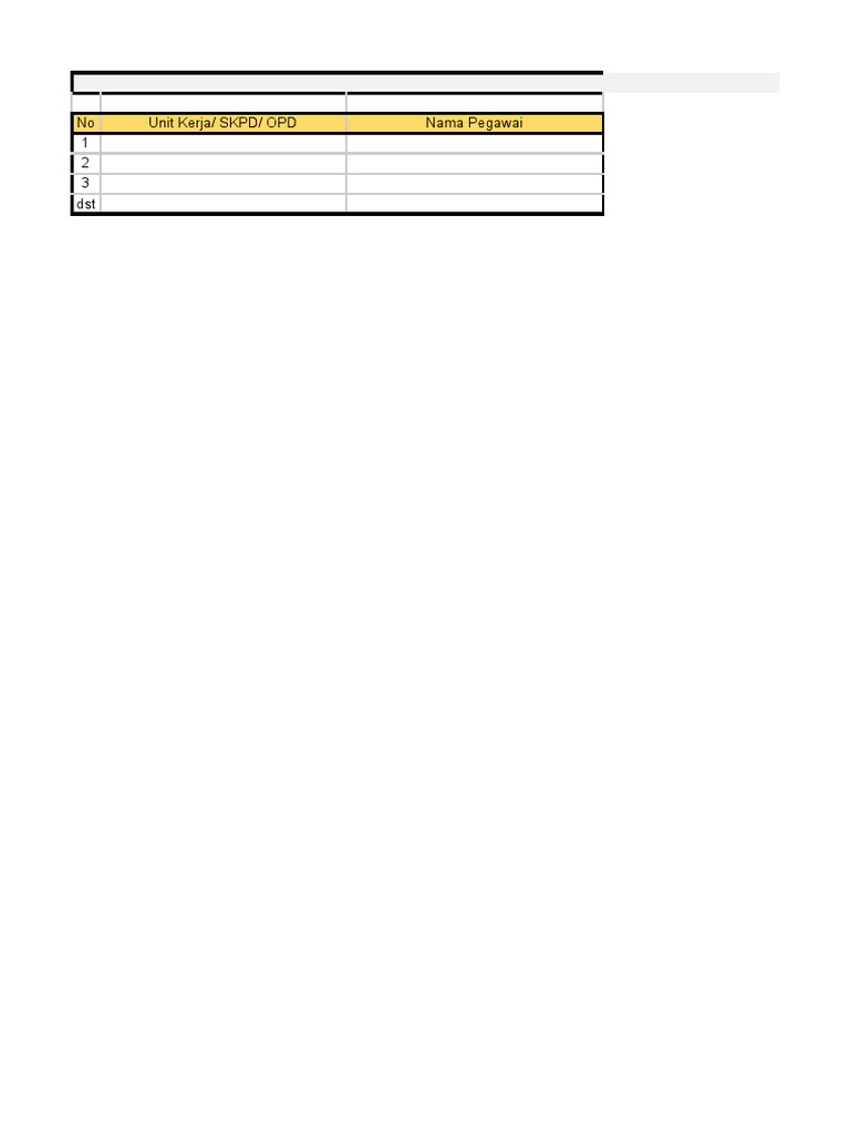 Format Data Spi Internal Pemda | PDF | Karier & Perkembangan