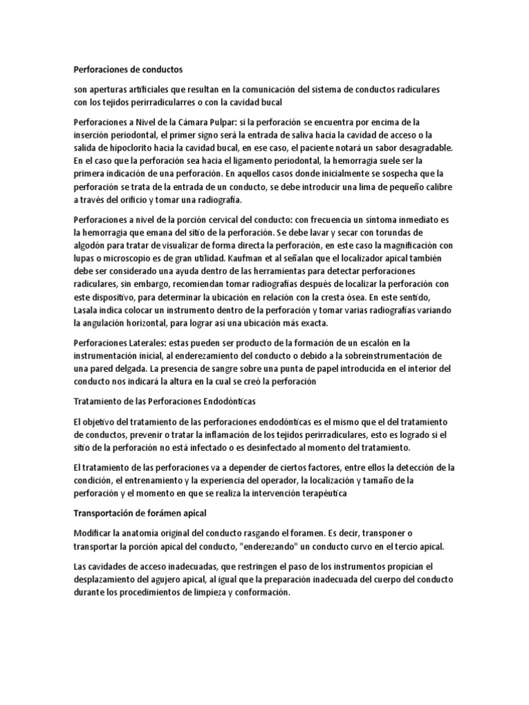 Percances Endo | PDF | Perforación | Especialidades Medicas