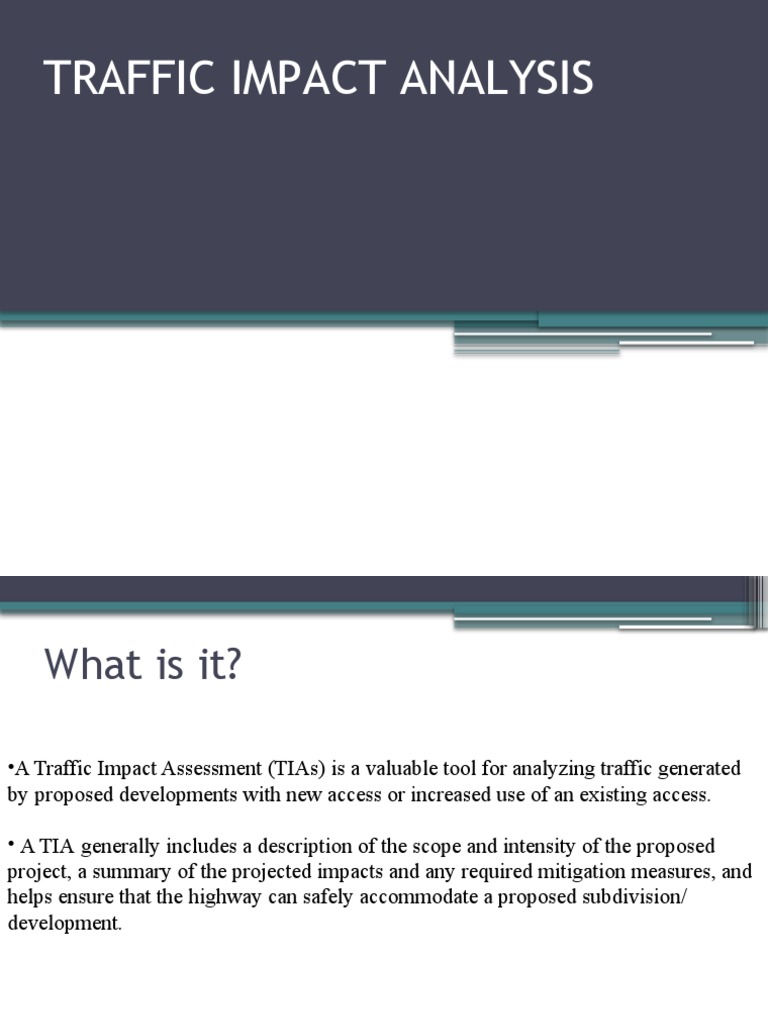 Traffic Impact Analysis Bradley | PDF | Intersection (Road) | Traffic