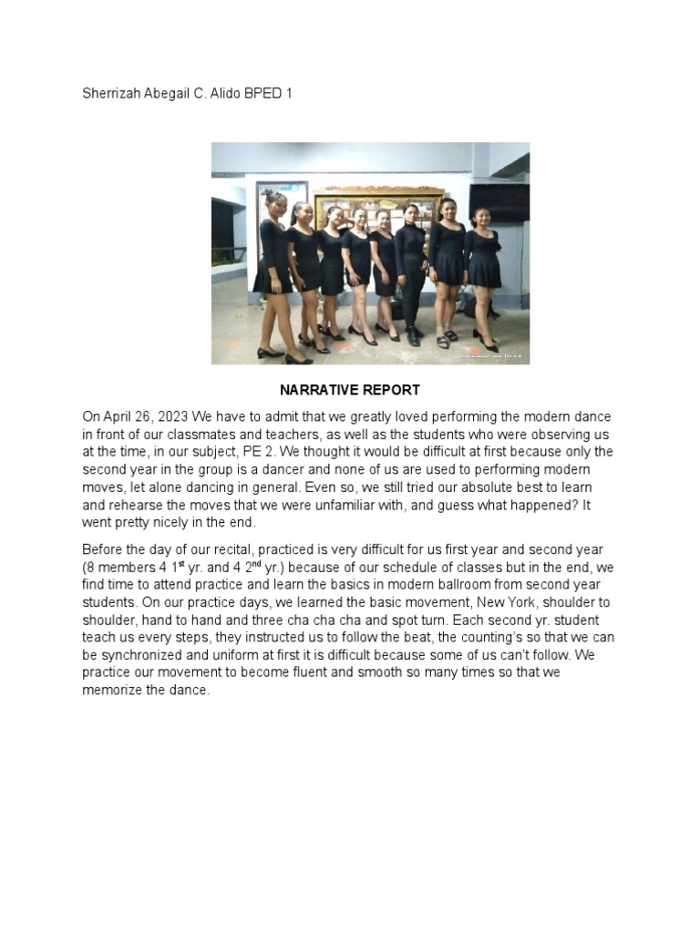 Narrative Report | PDF