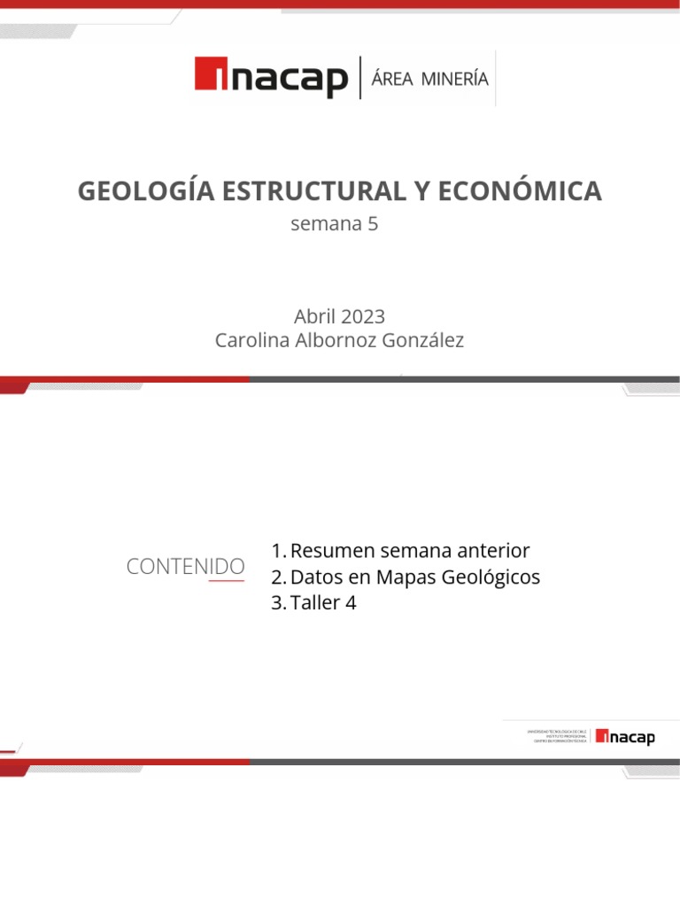 PPT5 - Geología Estructural - Semana 5 - Mapas Geológicos | PDF ...