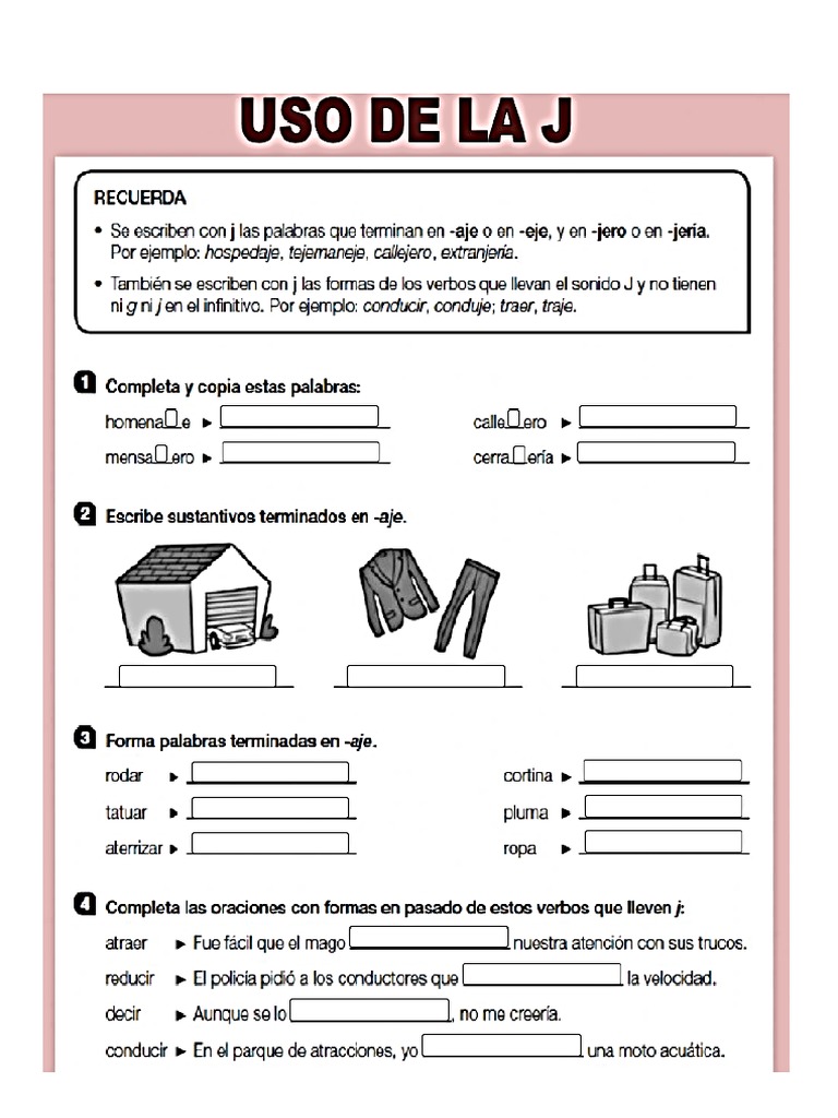 Uso de La J y G | PDF