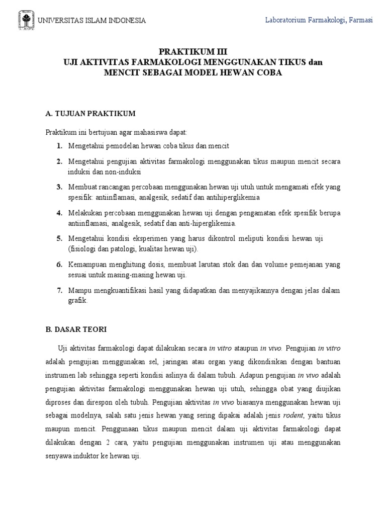 P3. Uji Farmakologi - 0323 | PDF
