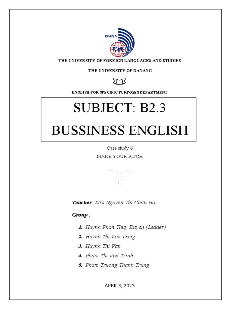 Group1 - Case Study 6 Script | PDF