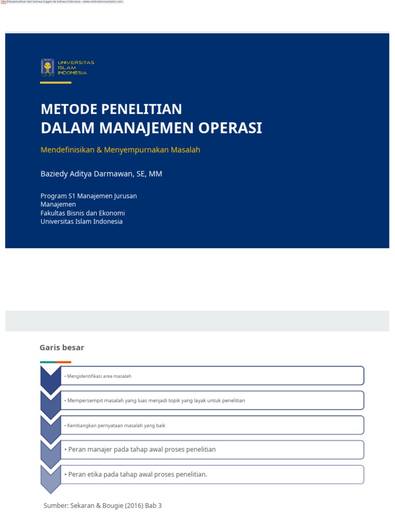 Defining & Refining The Problem - En.id | PDF