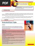 Five Fundamental Basketball Skills | PDF | Leisure | Sports Rules And ...