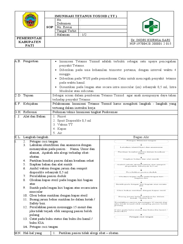 Spo Imunisasi TT | PDF