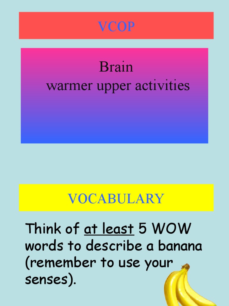 VCOP Whiteboard Quickies | PDF | Word | Noun