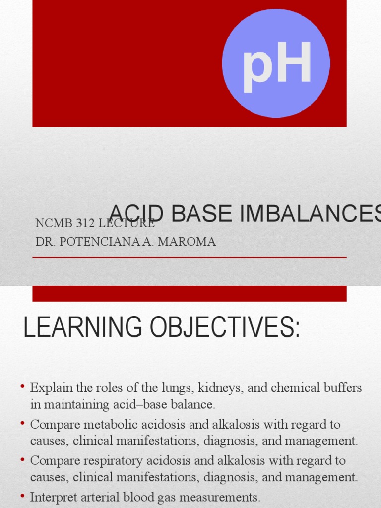 Acid Base Imbalances | PDF Acid Base Imbalances | PDF