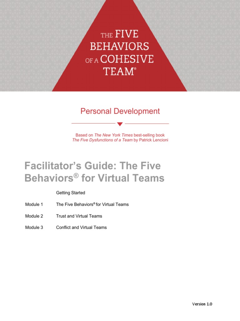 Virtual Teams Facilitation Guide | PDF