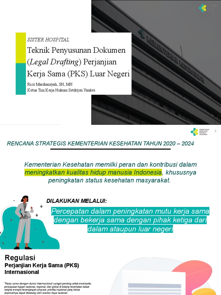 Rico Mardiansyah - Ka. Tim Kerja Hukum Sesditjen Yankes - Sister ...