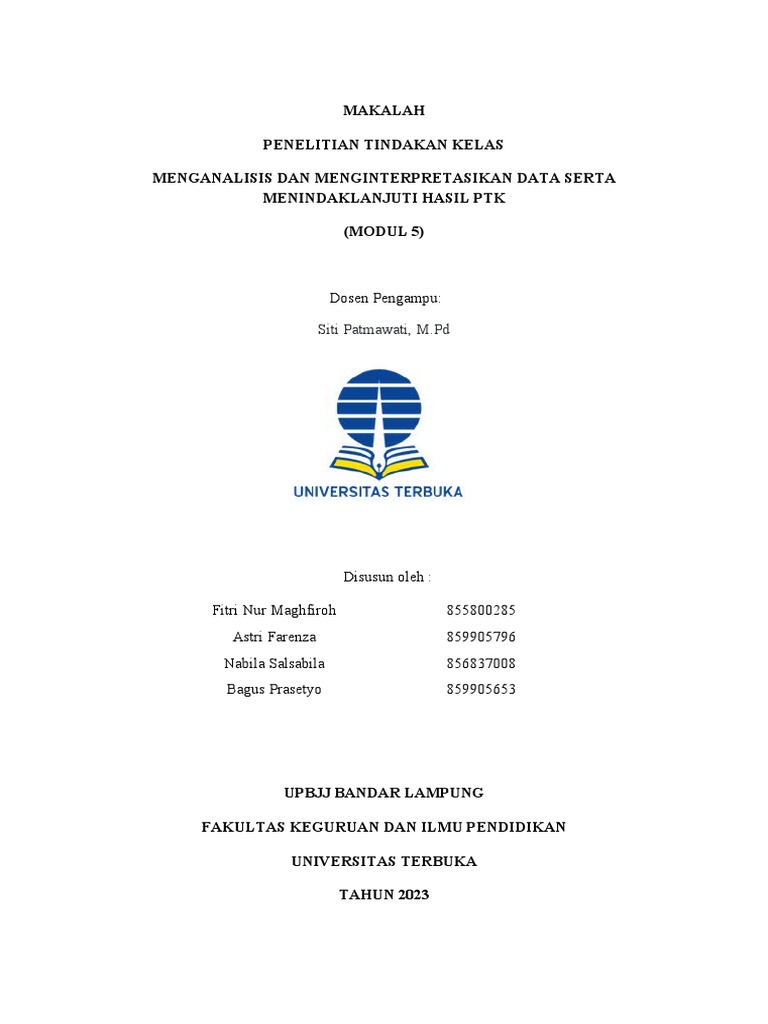 Makalah PTK (Modul 5) | PDF