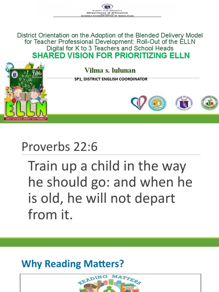 PRESENTATION ELLND ORIENTATION - MC Bagsic | PDF