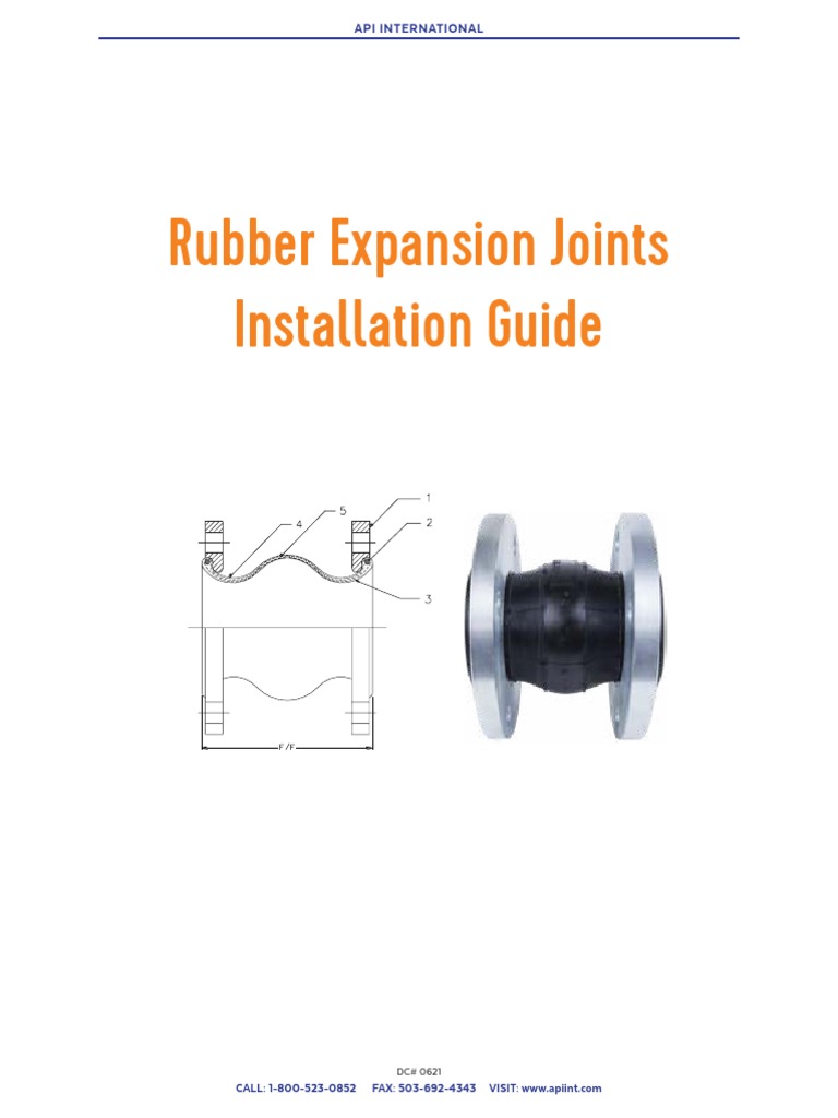 Rubber Expansion Joints Installation Guide | PDF | Pipe (Fluid ...