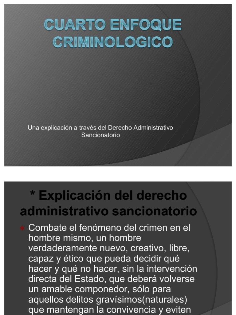 Cuarto-Enfoque-Criminologico-Real - Compress 2 | PDF | Derecho penal | Castigos