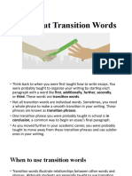 APA Style-7th Edition-Transitions Quick Guide | PDF | Phrase | Sentence ...