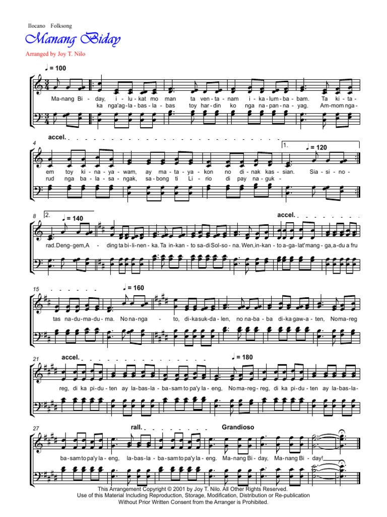 Manang Biday by Joy Nilo | PDF