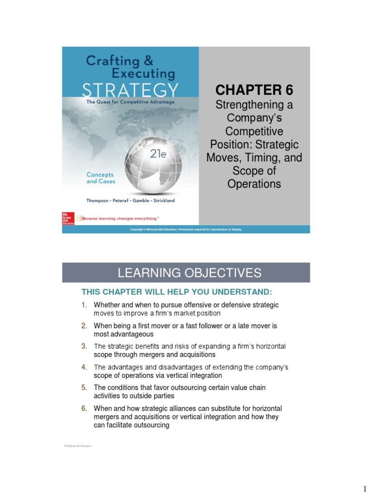 Thom21e Ch06 Final | PDF | Strategic Management | Outsourcing