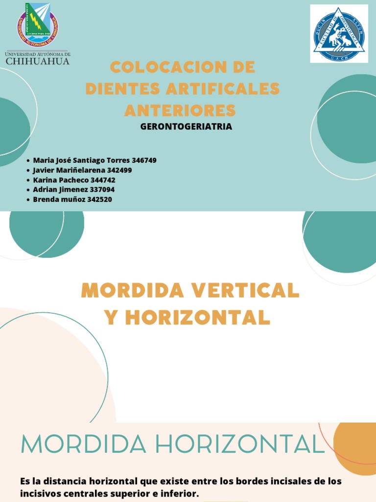 Guía de Colocación de Dientes Artificiales | PDF | Ramas de Odontología ...