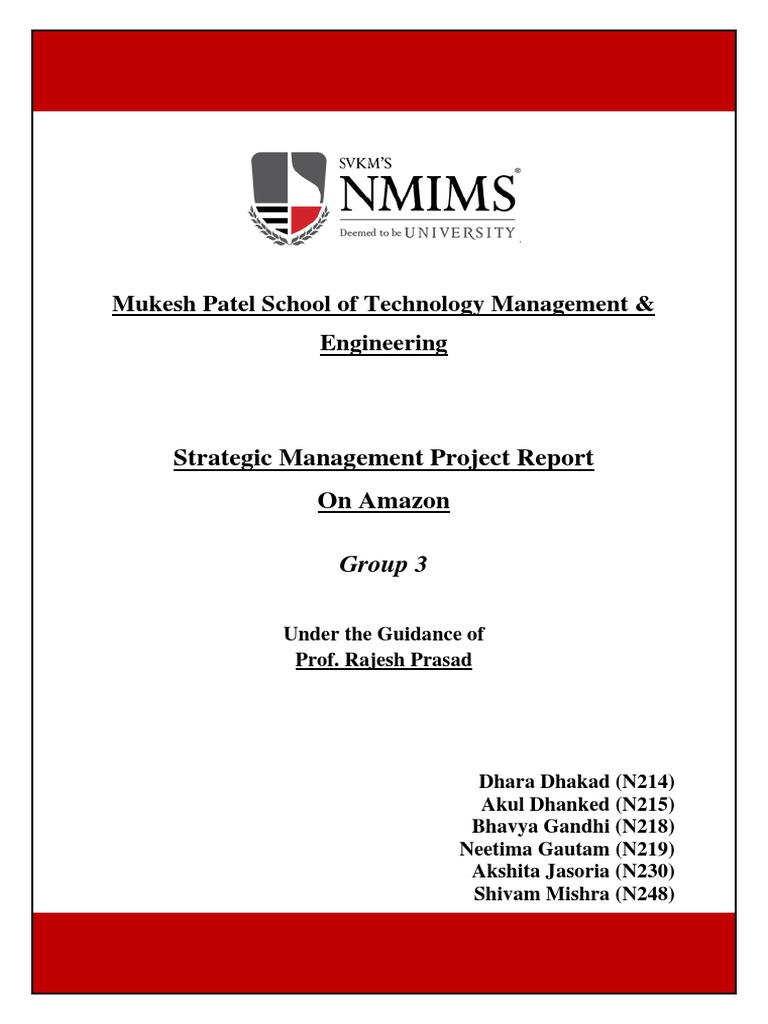 SM - Group 3 - Project Report | PDF | Strategic Management | Logistics