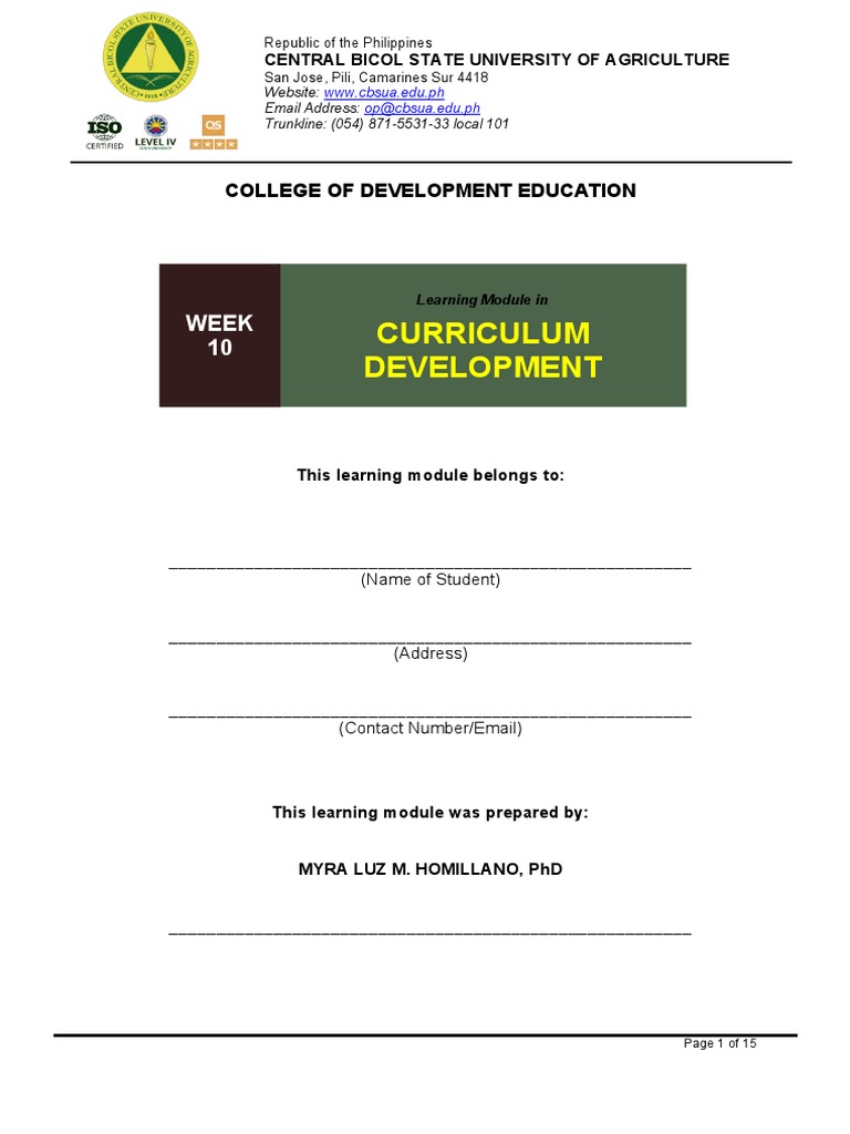 Week 10 The Teacher As A Curriculum Implementor and A Manager | PDF | Curriculum | Learning Styles