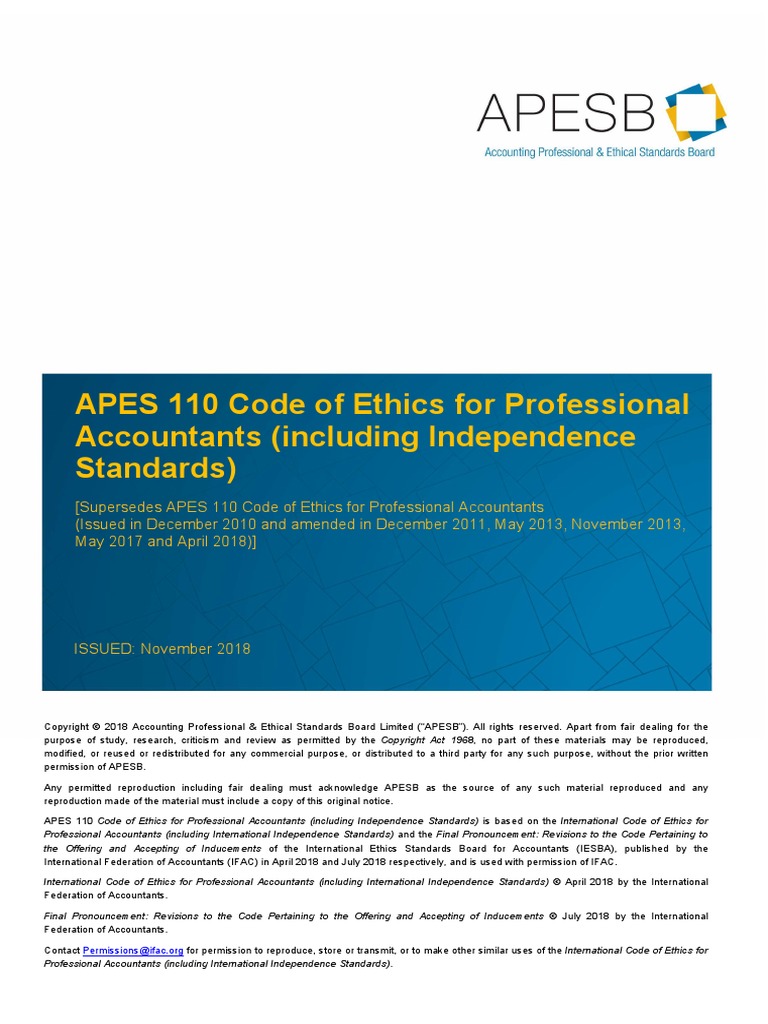 Apes 110 | PDF | Audit | Accounting