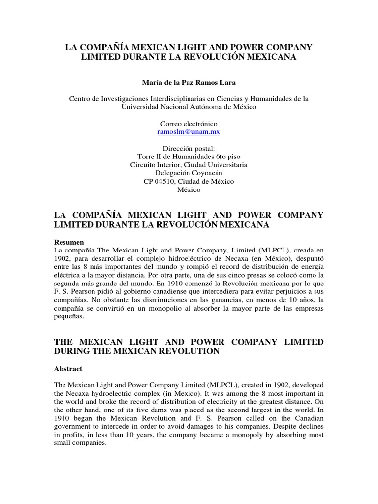 Mexican Light | PDF | México | Thomas Edison