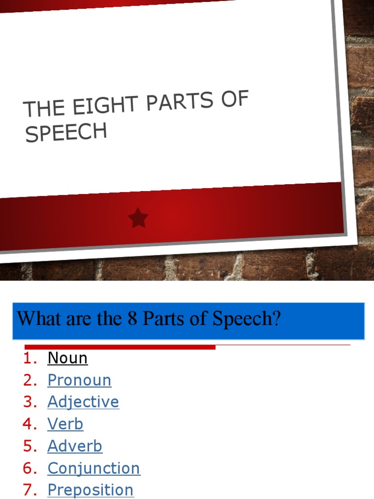 Understanding the Eight Parts of Speech | PDF | Adverb | Verb