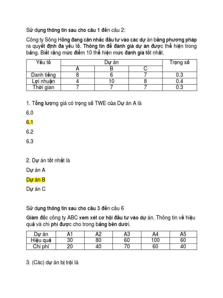 Bài tập Quiz C2b | PDF