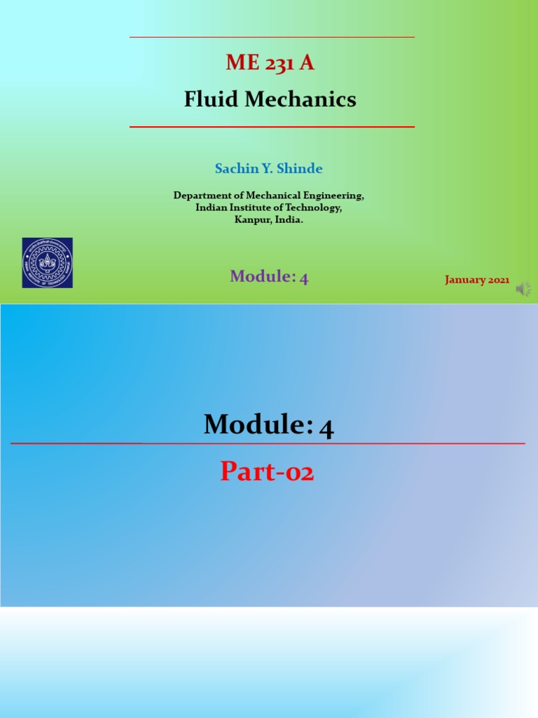 Module 4 - Part-02 - Kinematics-Deformation of Fluid Element, Rotation Rate | PDF