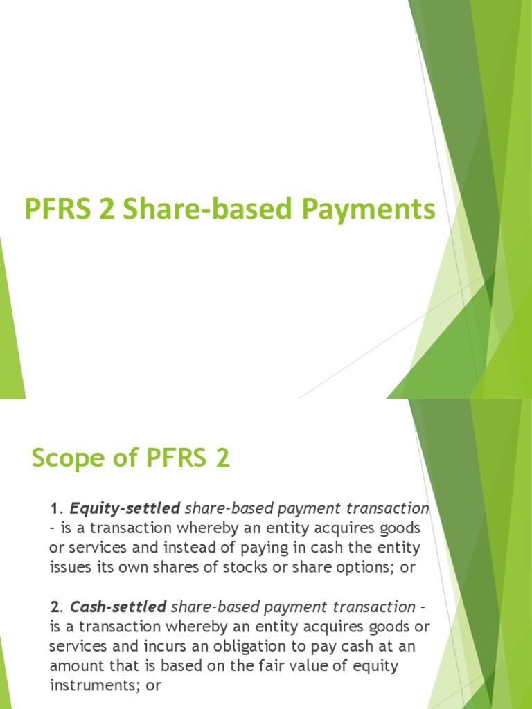PFRS 2: Accounting for Share-Based Payments | PDF