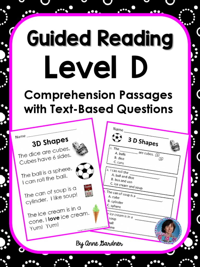 03 - Guided Reading Comprehension Passages & Questions - Guided Reading ...