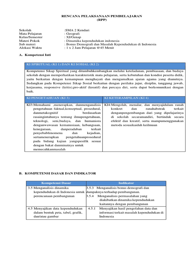 RPP SIKLUS II Fix | PDF