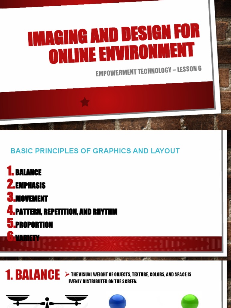 Lesson 6 - Imaging and Design For Online Environment | PDF ...