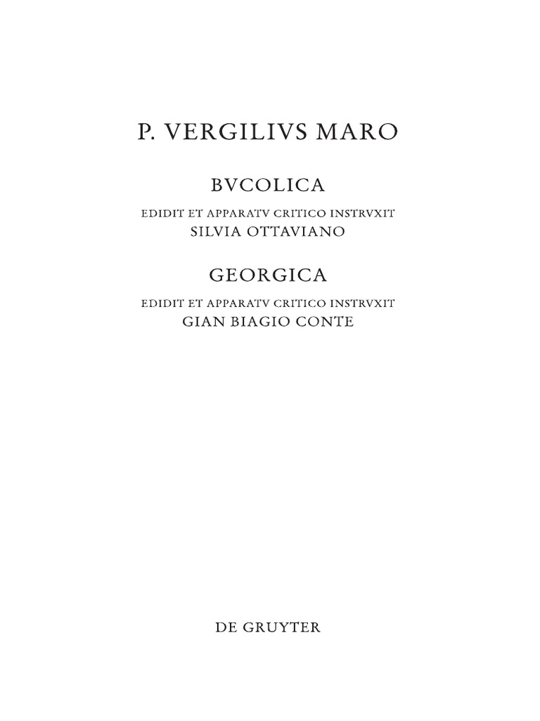 Vergilius EclogaX | PDF