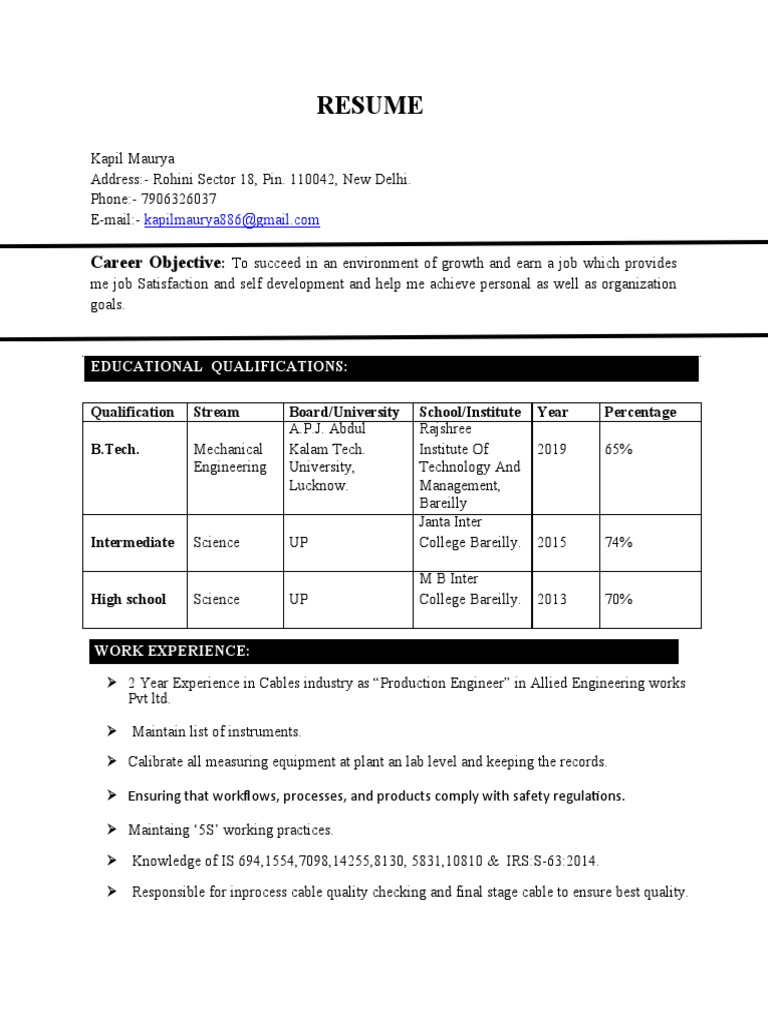KP Resume | PDF | Business