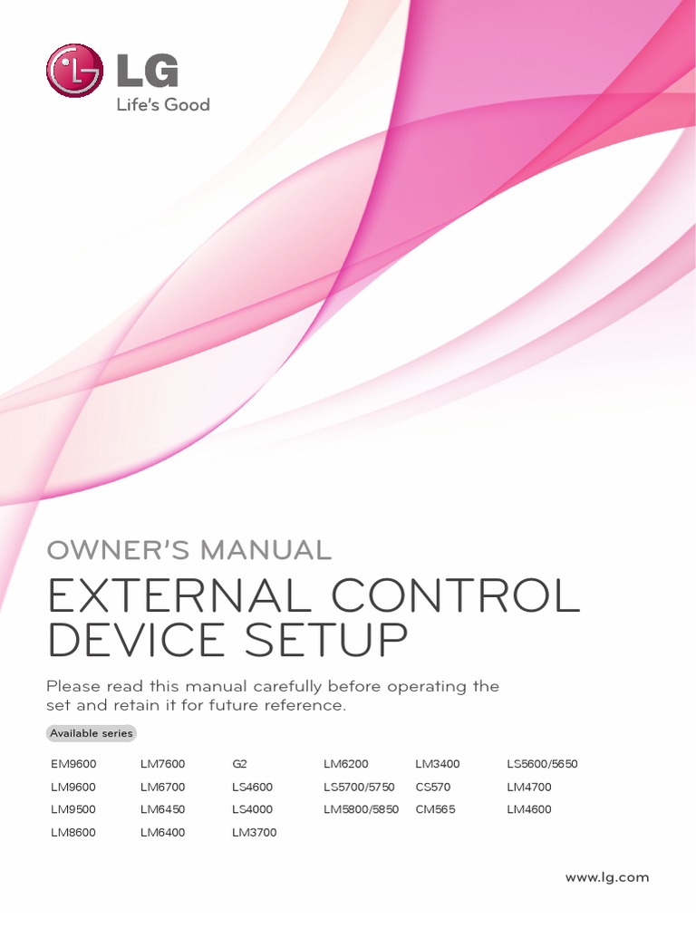 LG TV RS-232C Control Manual | PDF | Electrical Engineering ...