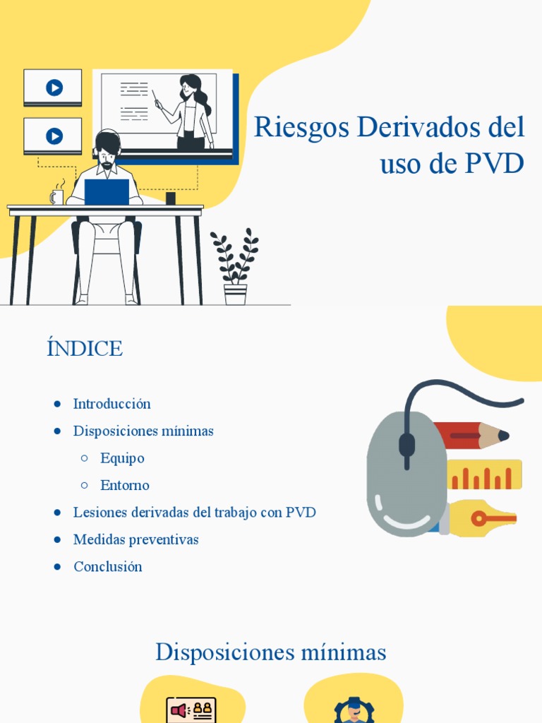 Riesgos Derivados Del Uso de PVD Ergonomia PRL | PDF | Encendiendo | Asistente personal digital